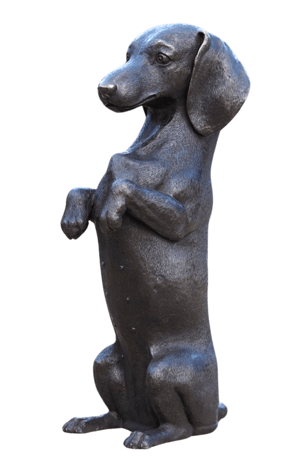 Bronzetier Hund Dackel ROSI Bronzeskulptur, Bronzehund